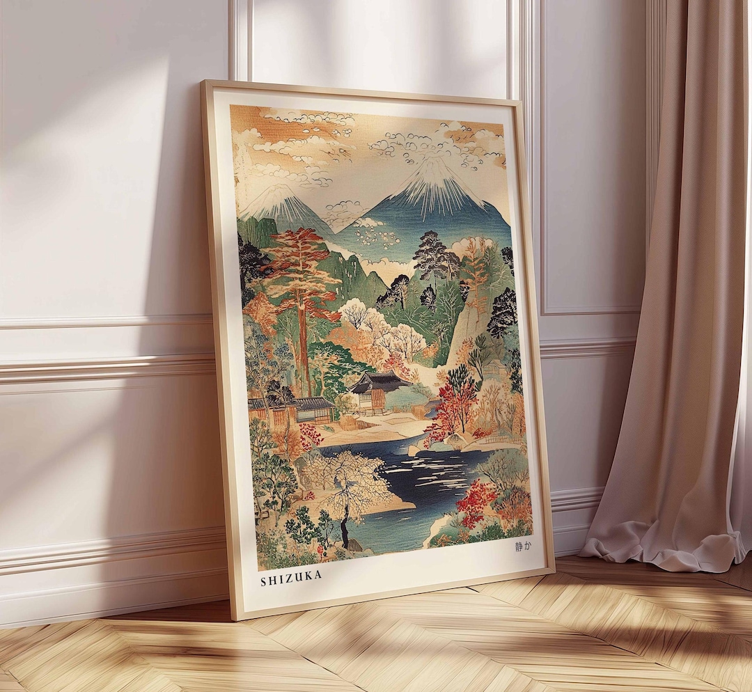 Japanese Landscape Art Print, Hokusai Ukiyo-e Poster - Etsy