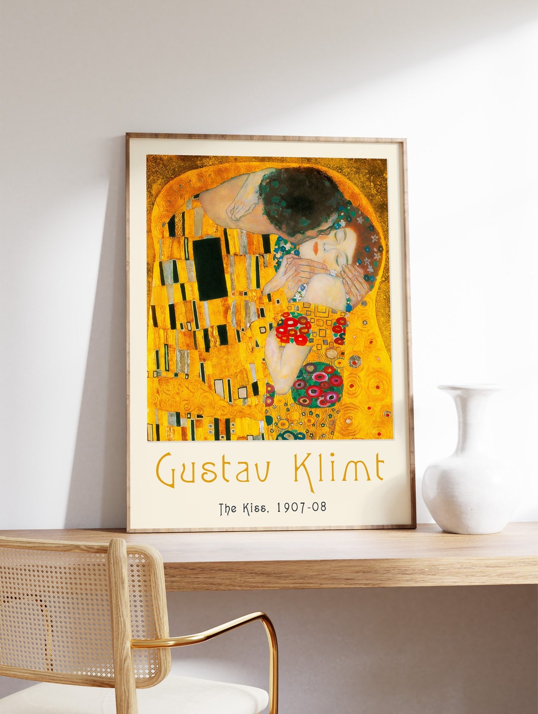 Gustav Klimt Poster - Gallery Quality Print - the Kiss - Gustav Klimt ...