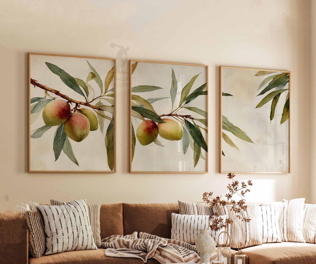 Vintage Mango Tree Prints, Botanical Wall Art, Set of 3 - Etsy