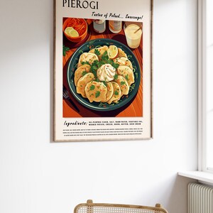 Polish Pierogi Food Poster, Polish Food Print, Eastern European Food ...