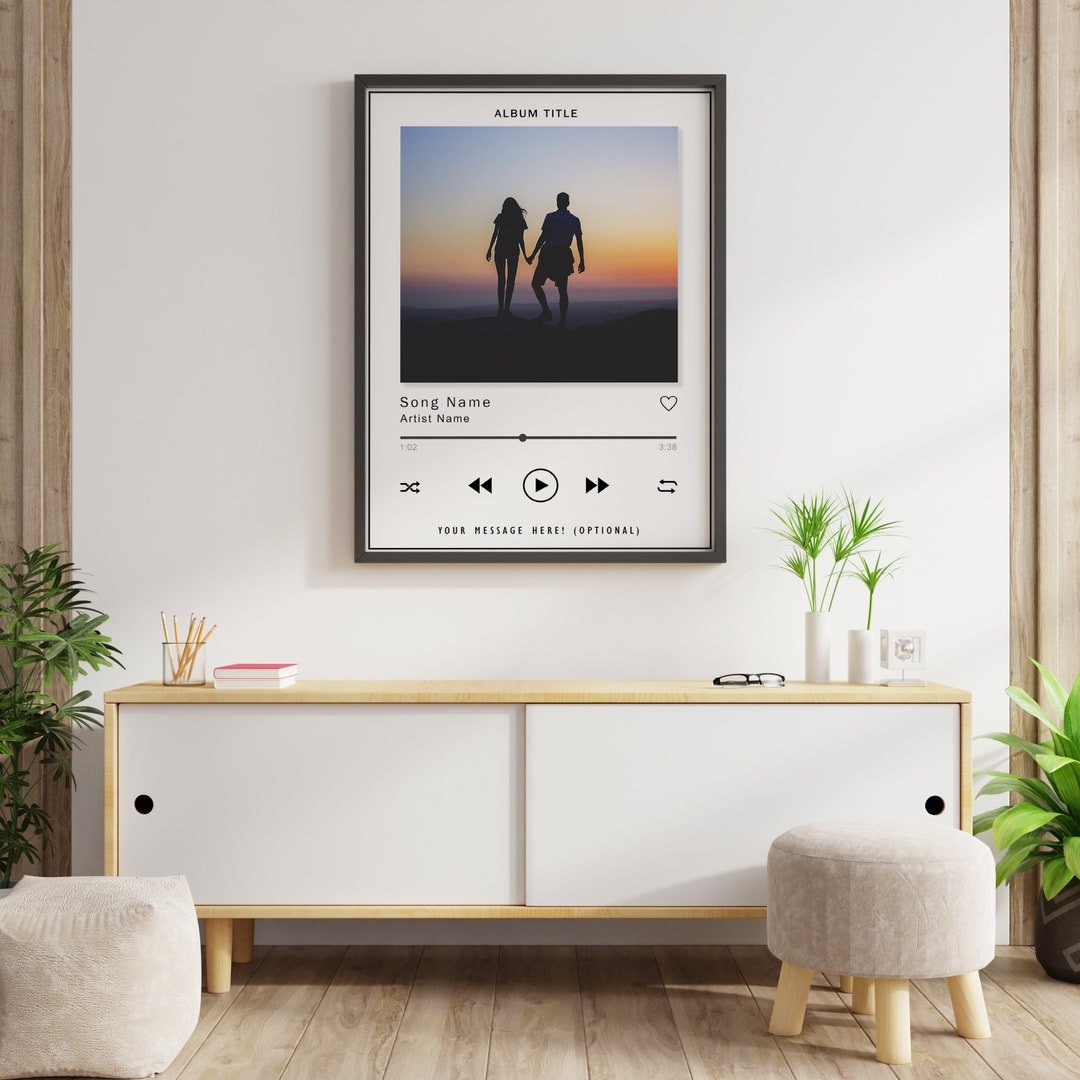 Personalised Music Poster Print Couples Gift Gift for - Etsy