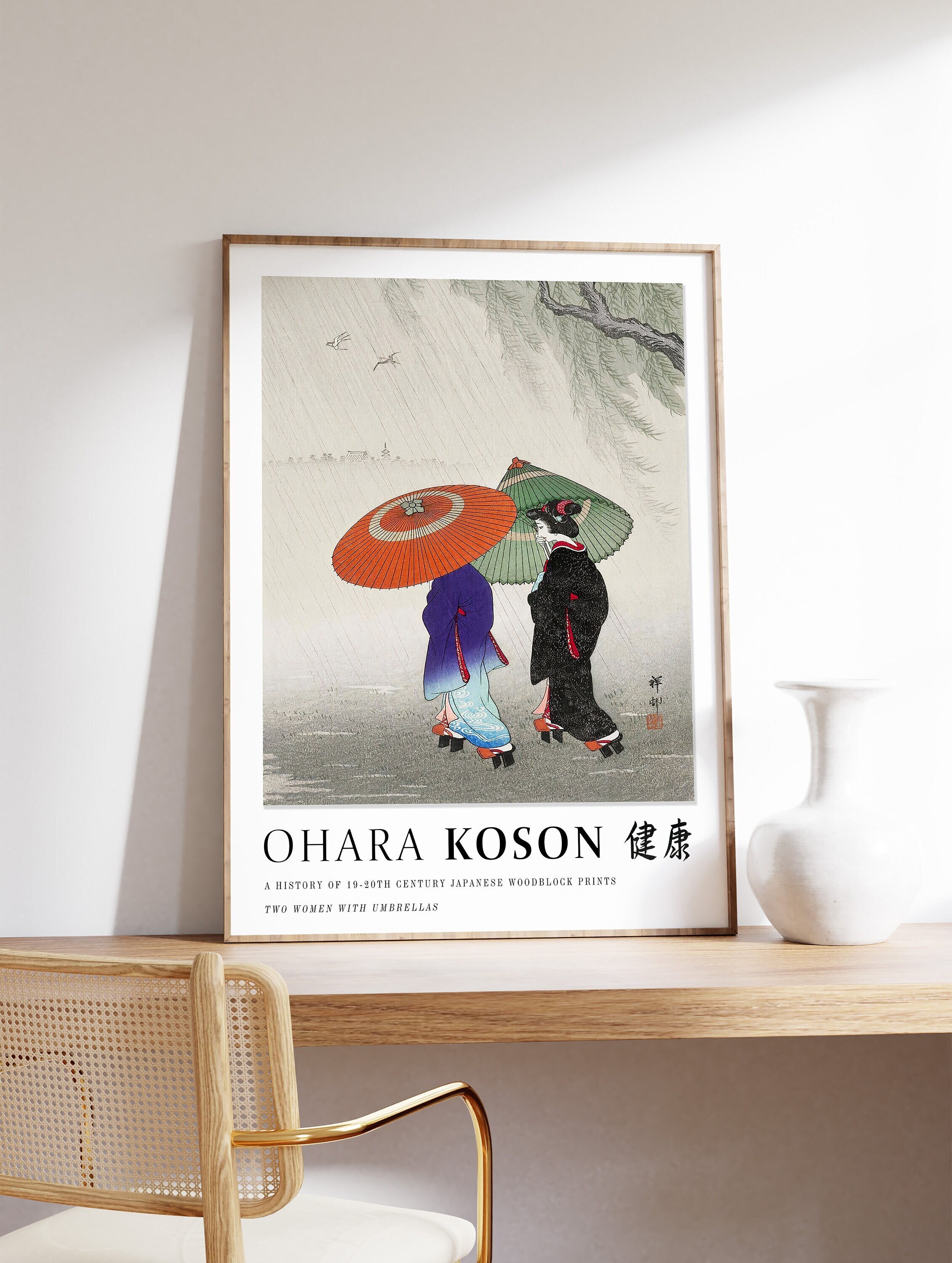 Japanese Exhibition Poster Japanese Wall Art Ohara Koson - Etsy