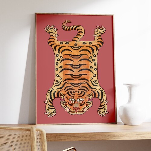 Vintage Tiger Print Vintage Advertising Poster Animal Art - Etsy
