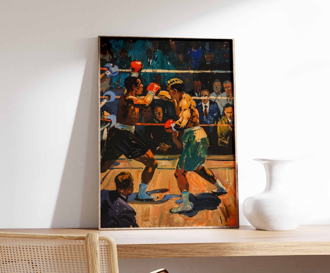 Vintage Boxing Poster, Retro Boxing Art, Old School Boxing Print ...