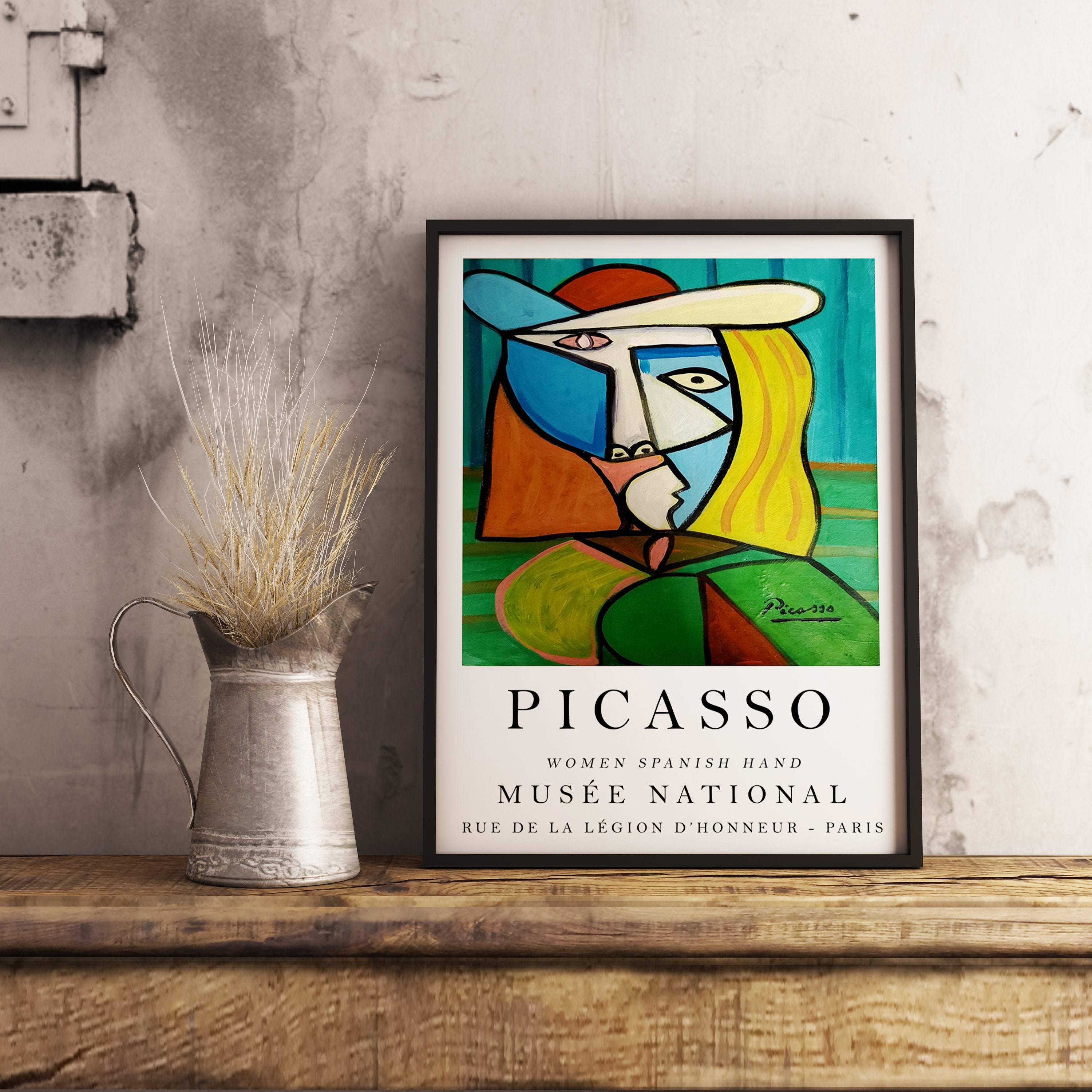 Picasso Exhibition Poster, Women Spanish Hand, Picasso Wall Art Decor ...