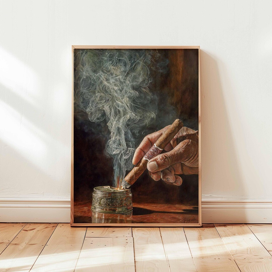 Vintage Cigar Poster, Smoking Lounge Wall Art - Etsy