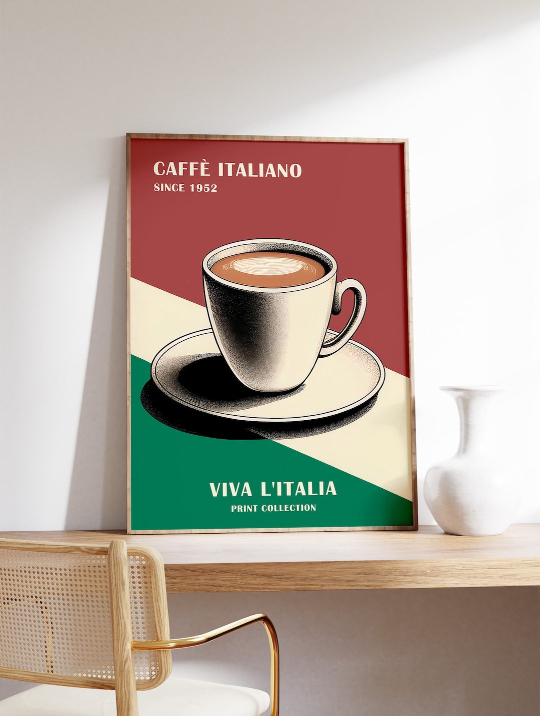 Italian Coffee Poster, Coffee Illustration Print, Kitchen Decor ...