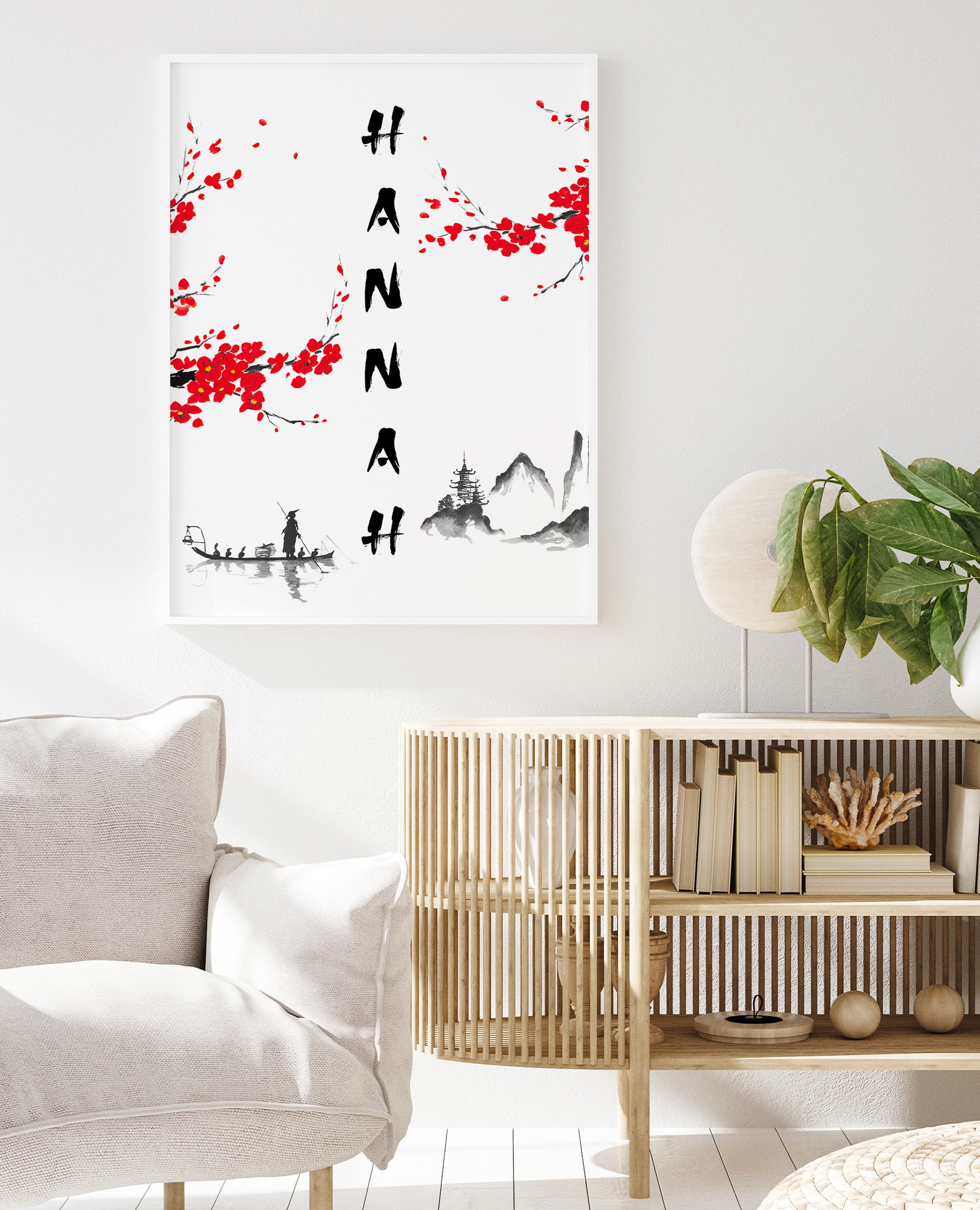 Personalised Japanese Lettering Poster Choose Your Text - Etsy