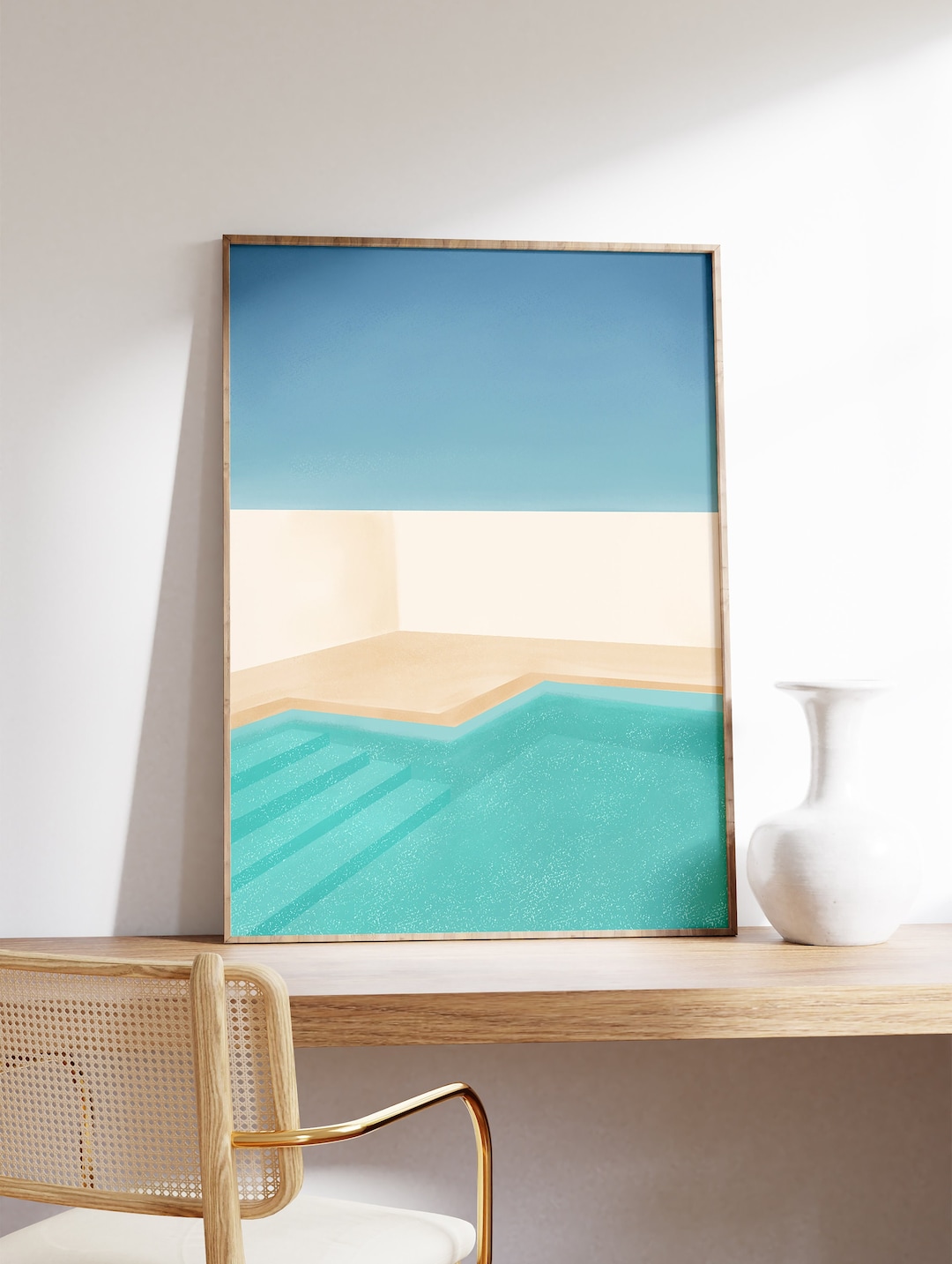 Swimming Pool Wall Art, Swimming Art Print, Swimming Poster, Blue Art ...