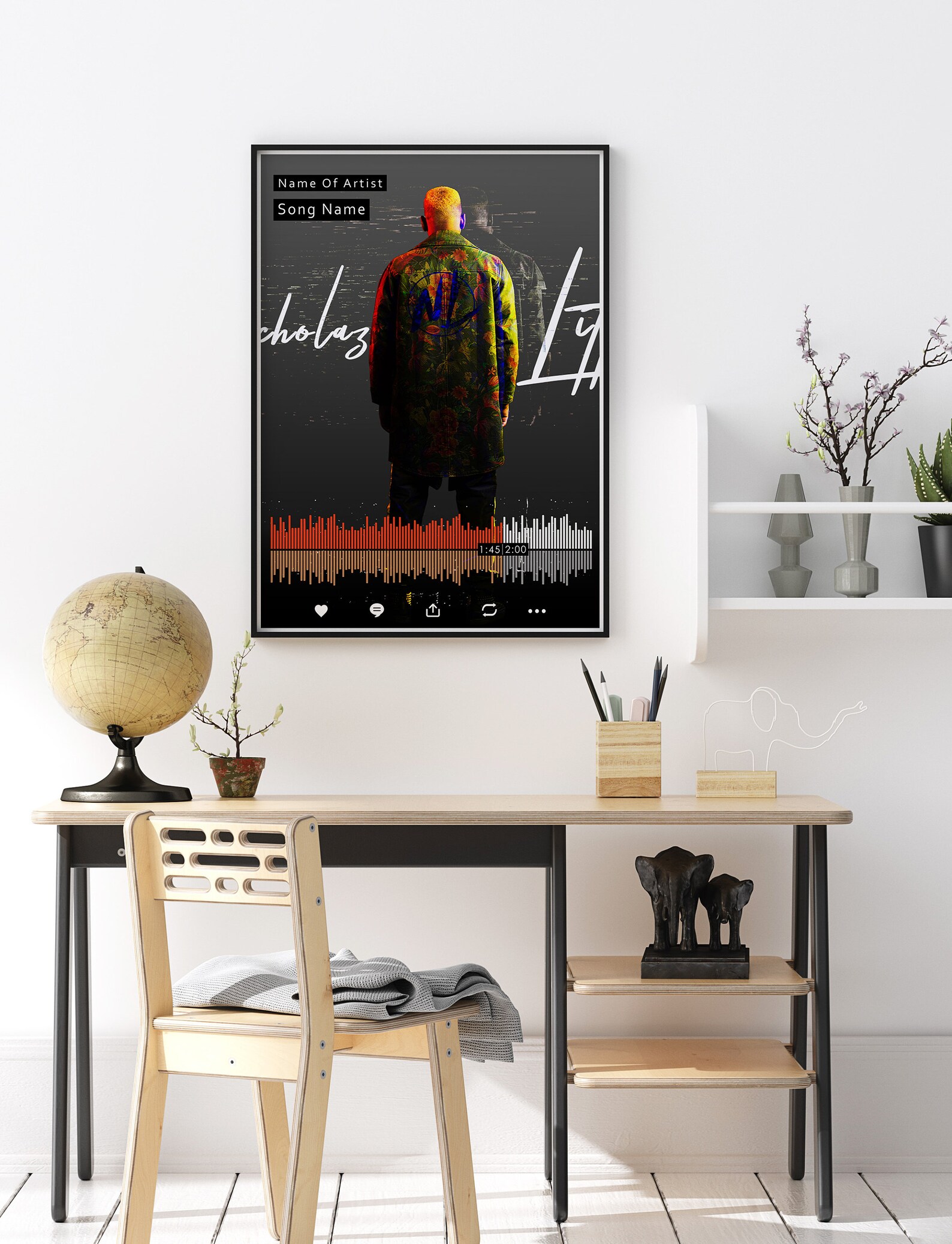 Personalised Soundcloud Poster Print album cover art | Etsy