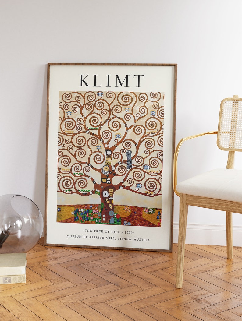Gustav Klimt Art Print the Tree of Life Floral Poster - Etsy