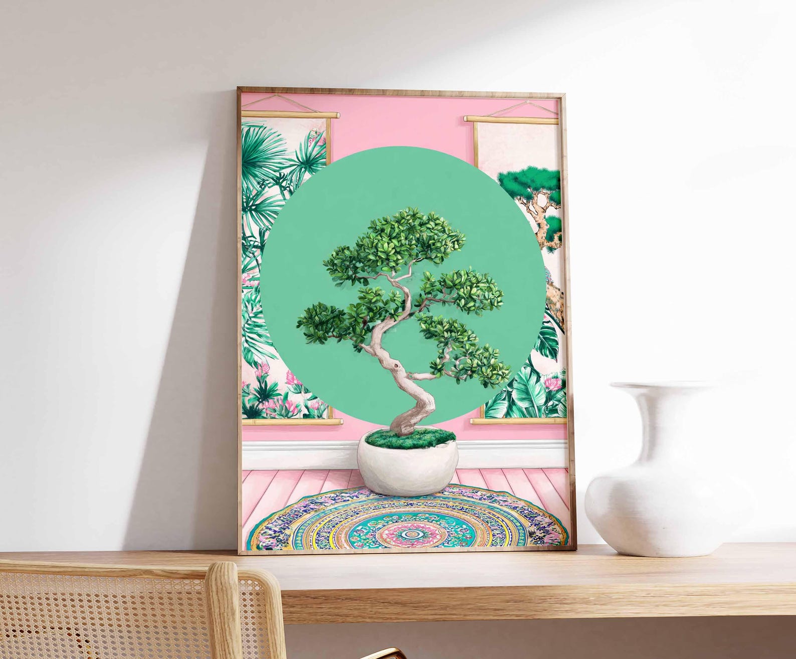 Japanese Bonsai Poster, Zen Tree Print, Japanese Nature Wall Art ...
