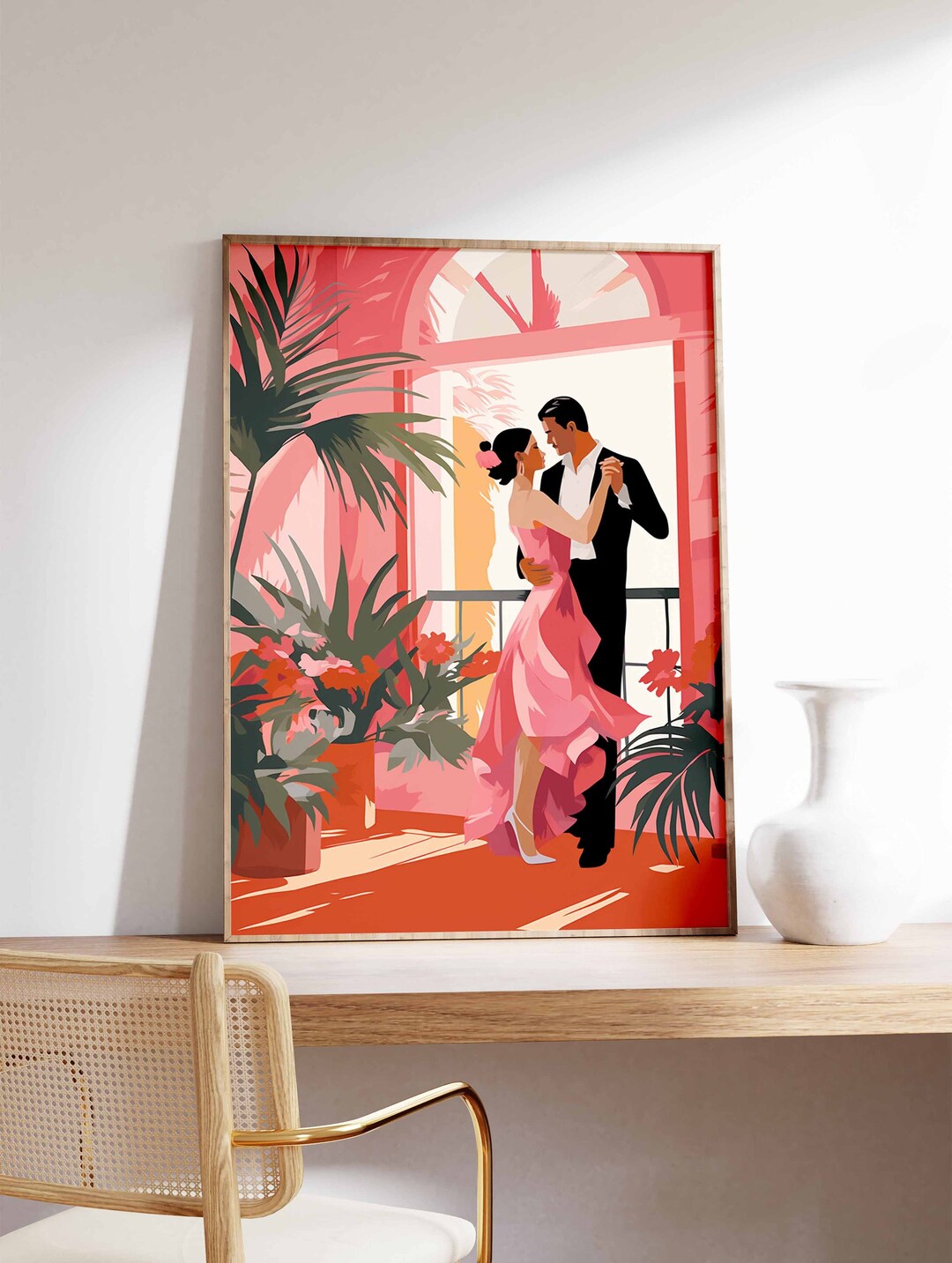 Latin American Dancers Poster, Latin Decor, Salsa Dancing Art, South ...