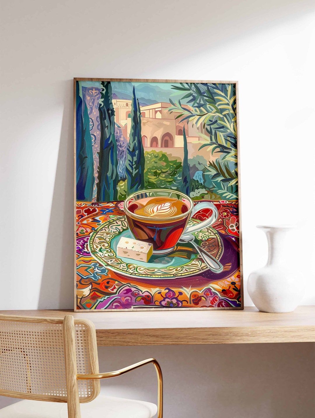 Arabic Tea Print, Syrian Food and Drink Poster, Afghan Art, Islamic ...