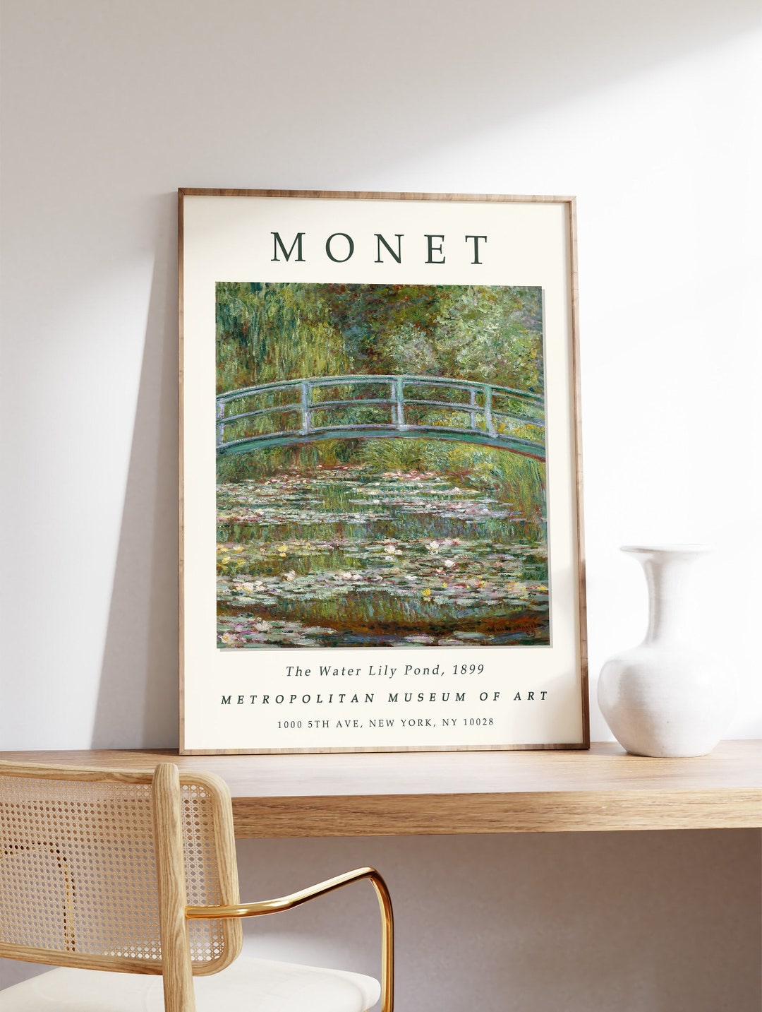 Claude Monet Poster, Water Lilies, Monet Print, Vintage Floral Decor ...