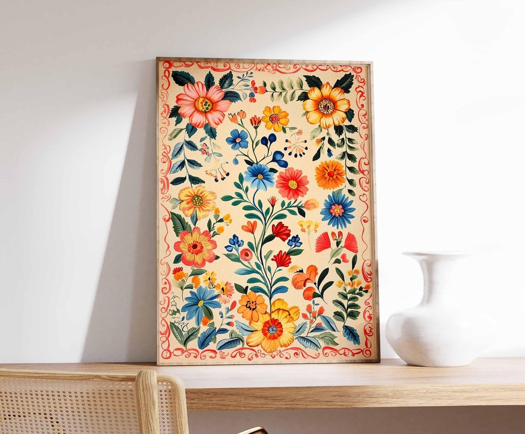 Vintage Mexican Poster, Mexican Prints, Mexican Decor, Traditional ...