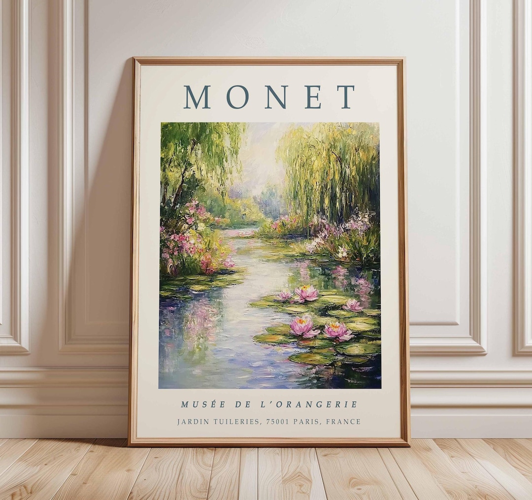 Claude Monet Poster, Monet Print, Botanical Poster, Floral Decor ...