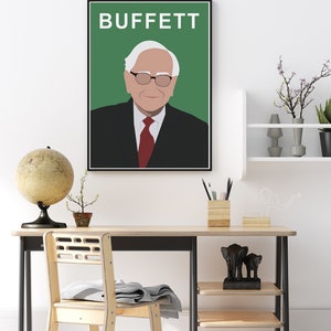 Warren Buffet Print, Warren Buffet Poster, Stock Market Poster ...