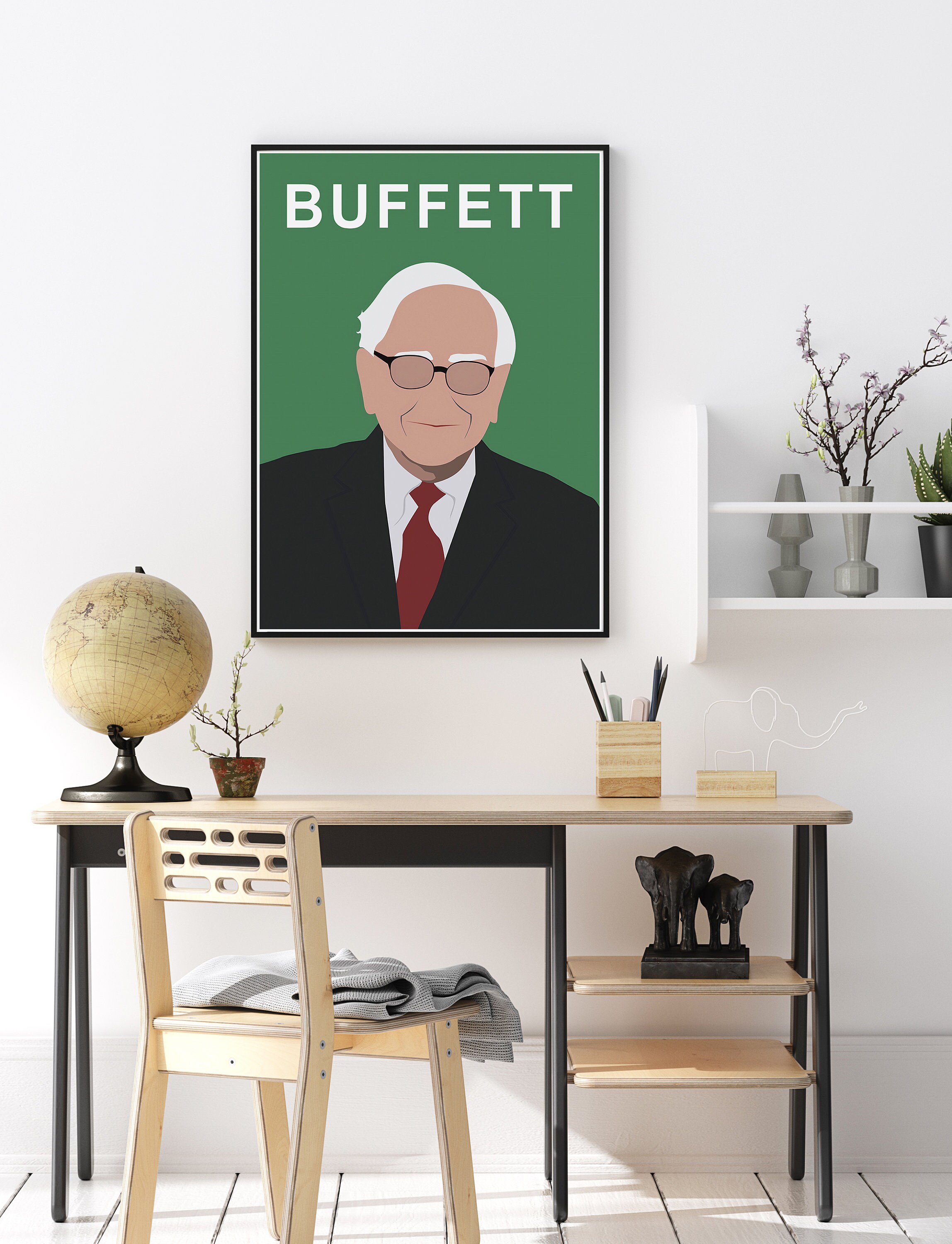 Warren Buffet Print Warren Buffet Poster Stock Market | Etsy