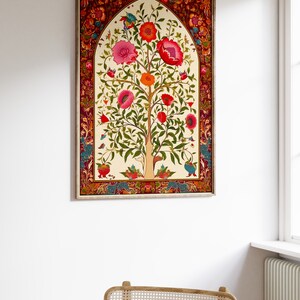 Islamic Floral Art Poster, Traditional Islamic Pattern Print, Islamic ...