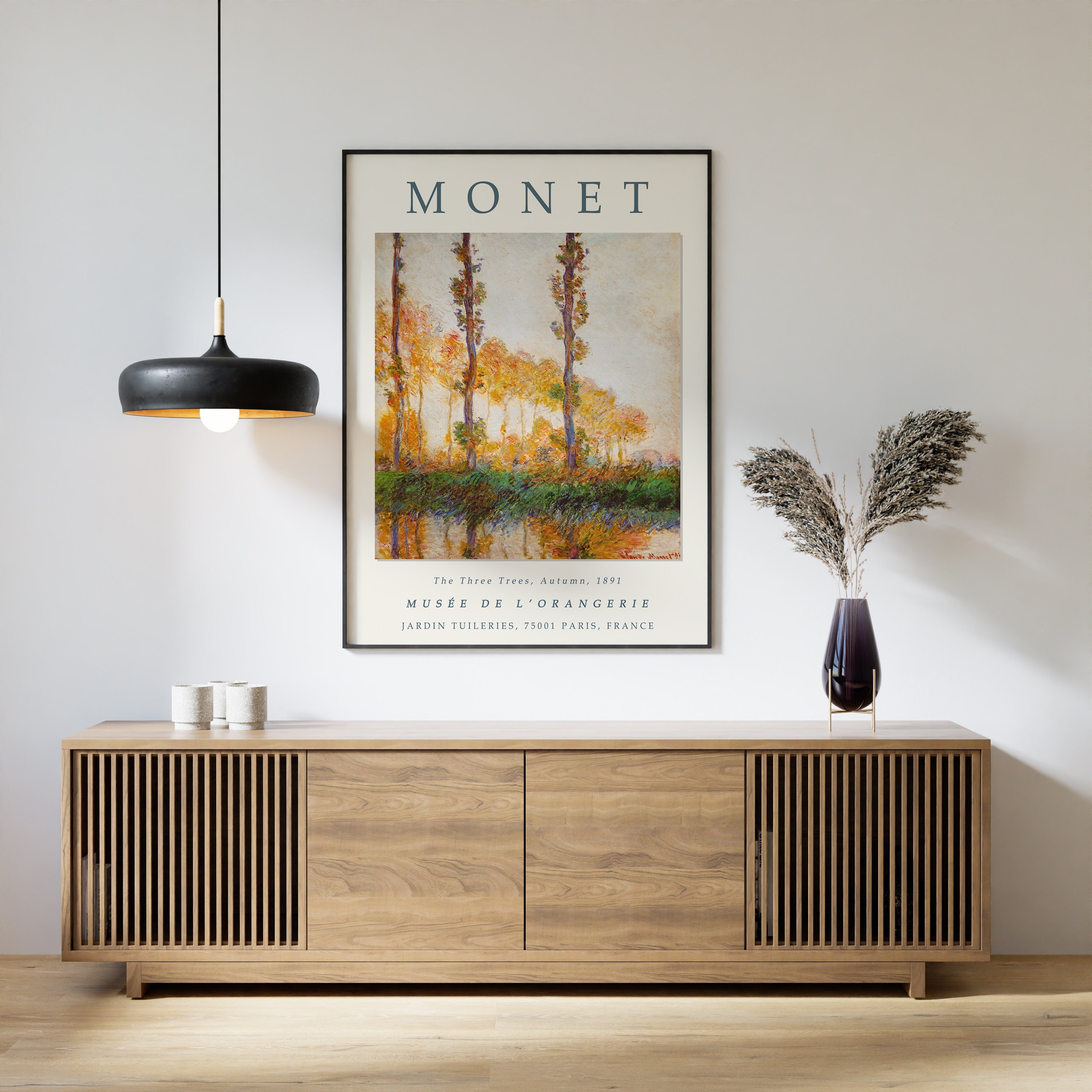 Claude Monet Poster the Three Trees Autumn Monet Print - Etsy