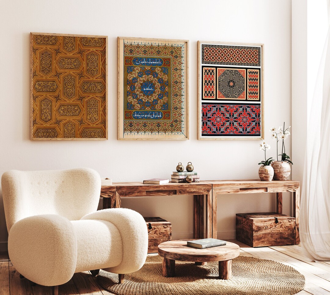Set of 3 Arabic Prints, Arabic Wall Art, Islamic Decor, Arabic Decor ...