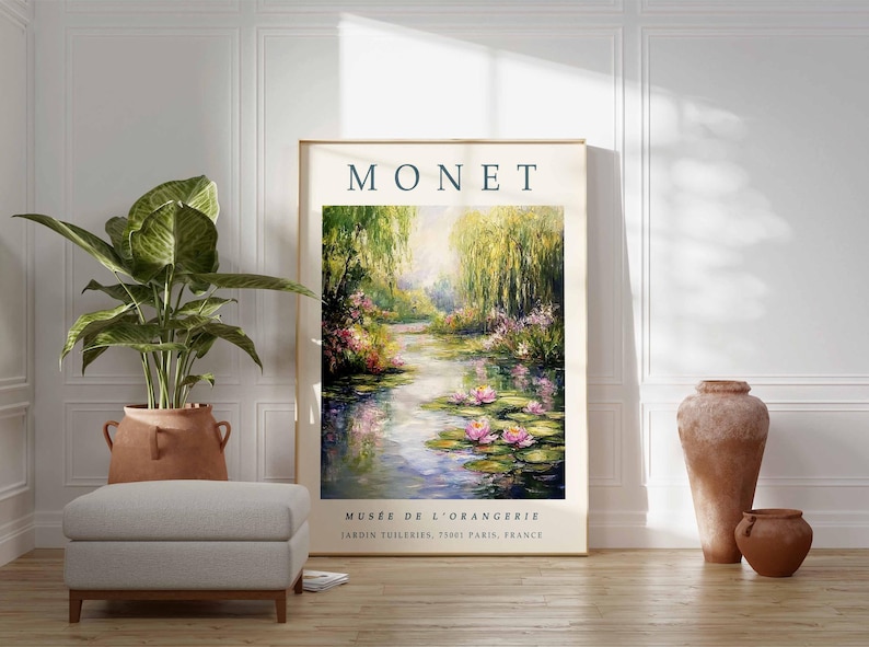 Claude Monet Poster, Monet Print, Botanical Poster, Floral Decor ...