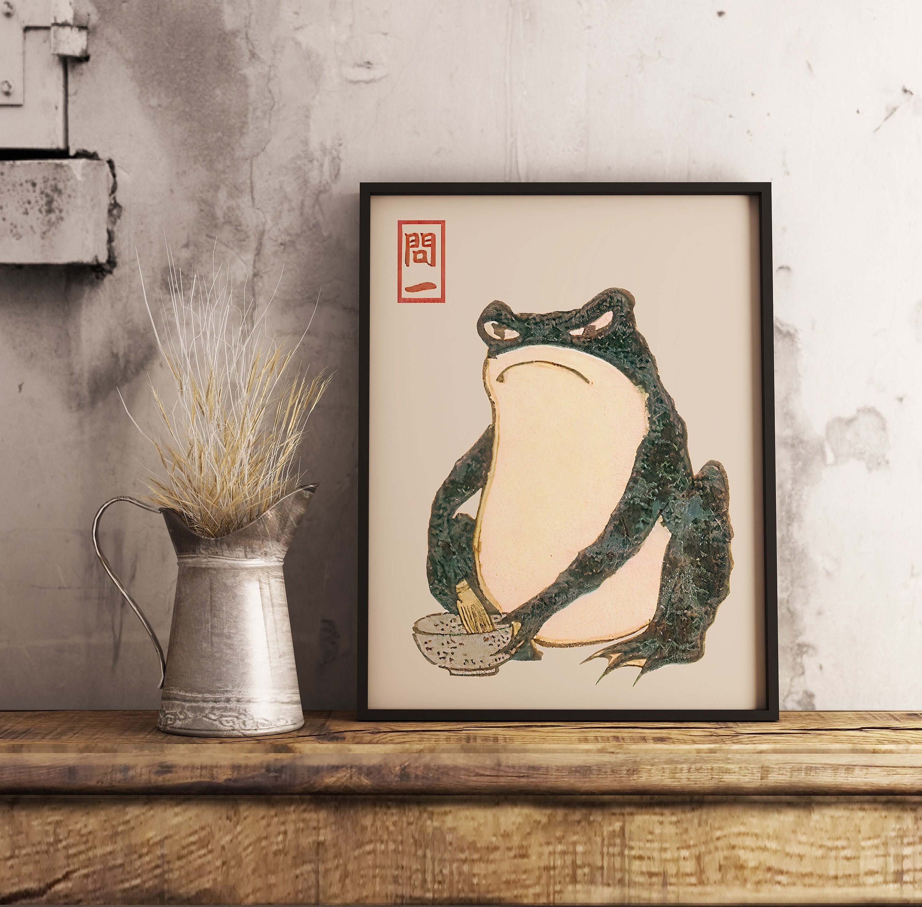 Matsumoto Hoji Art Print Japanese Frog Poster Frog - Etsy