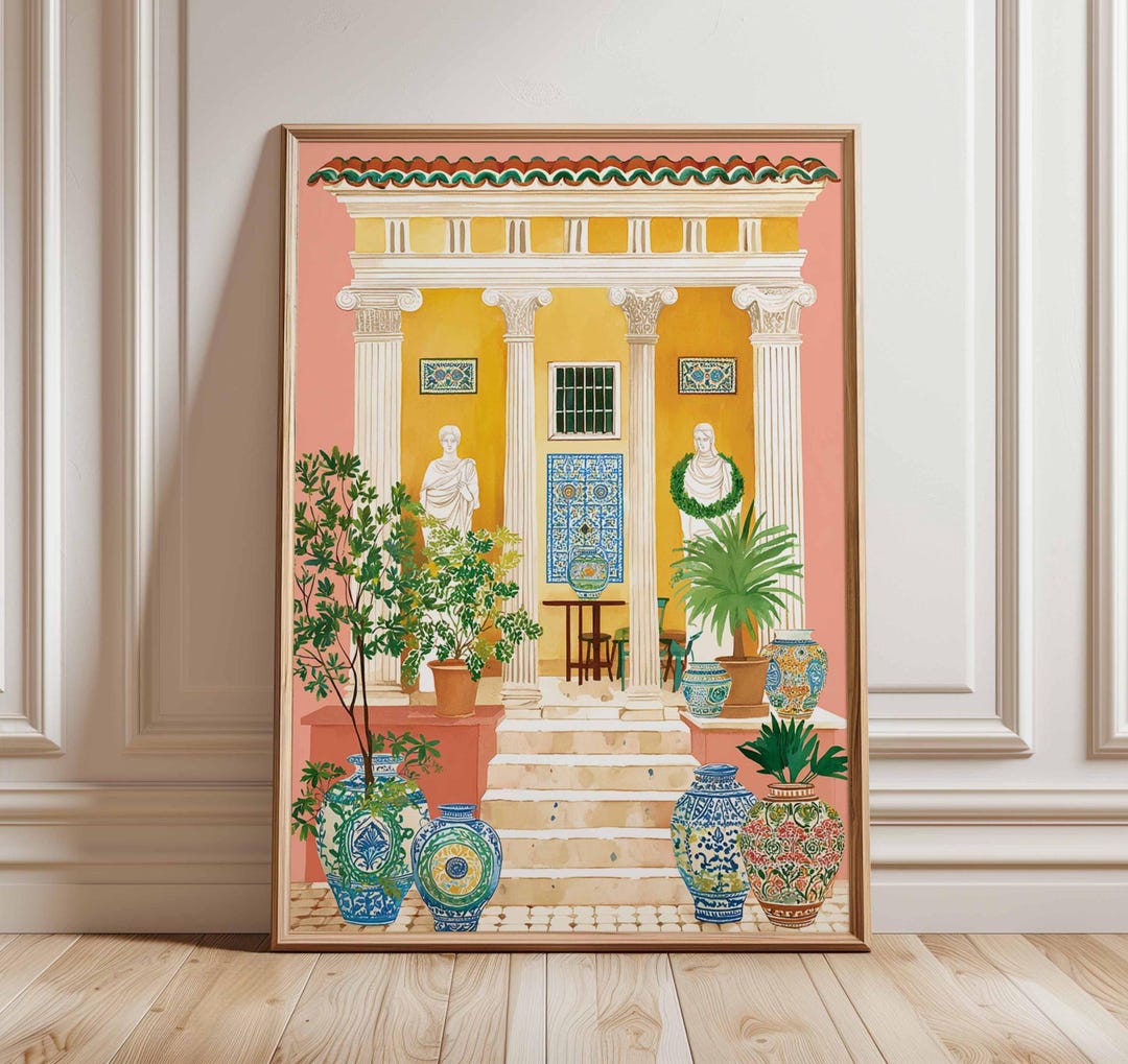 Greek Ancient Poster, Mythology Wall Art Print, History Decor ...