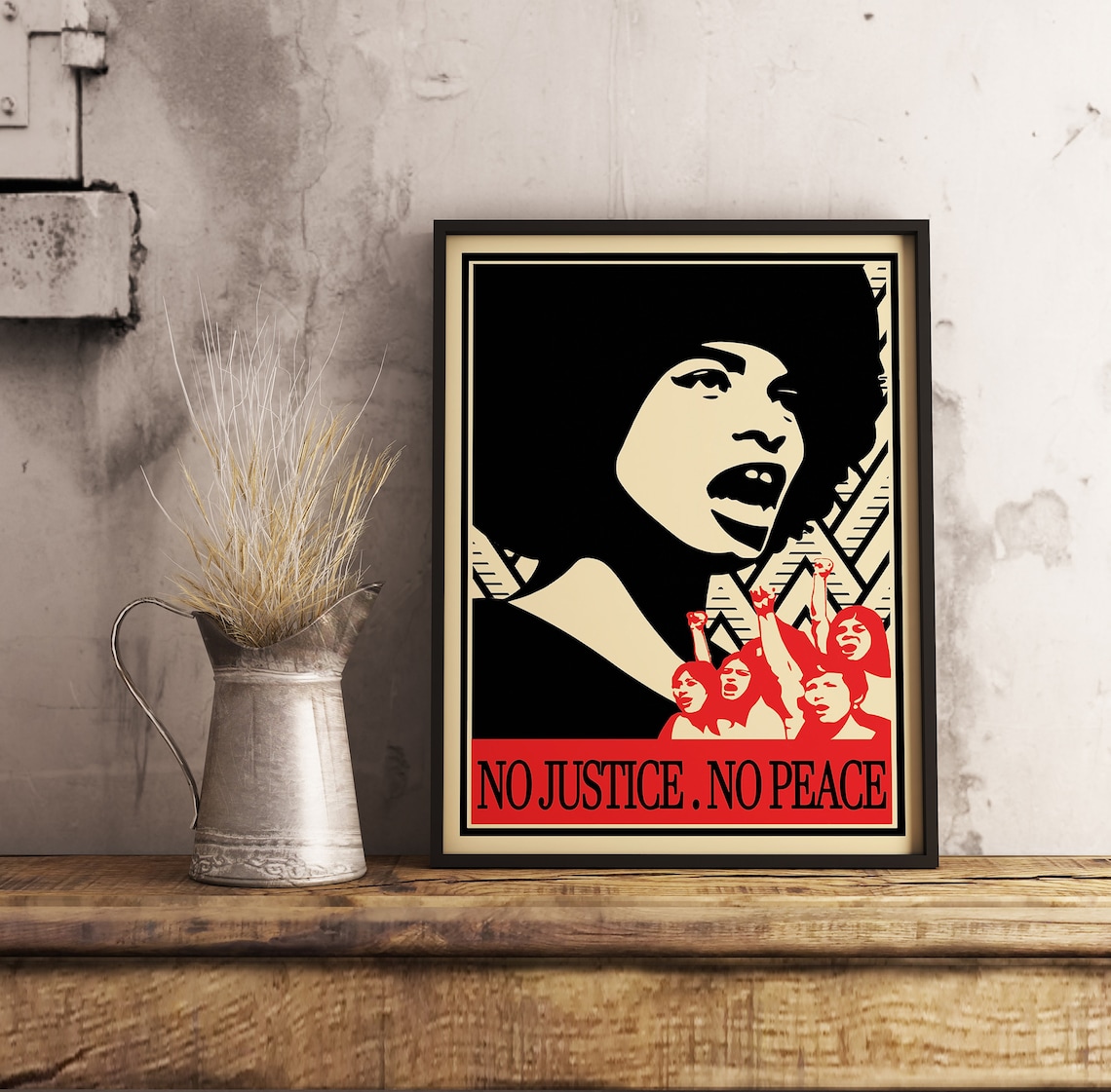 No Justice No Peace Poster, Diversity and Inclusion Wall Print ...