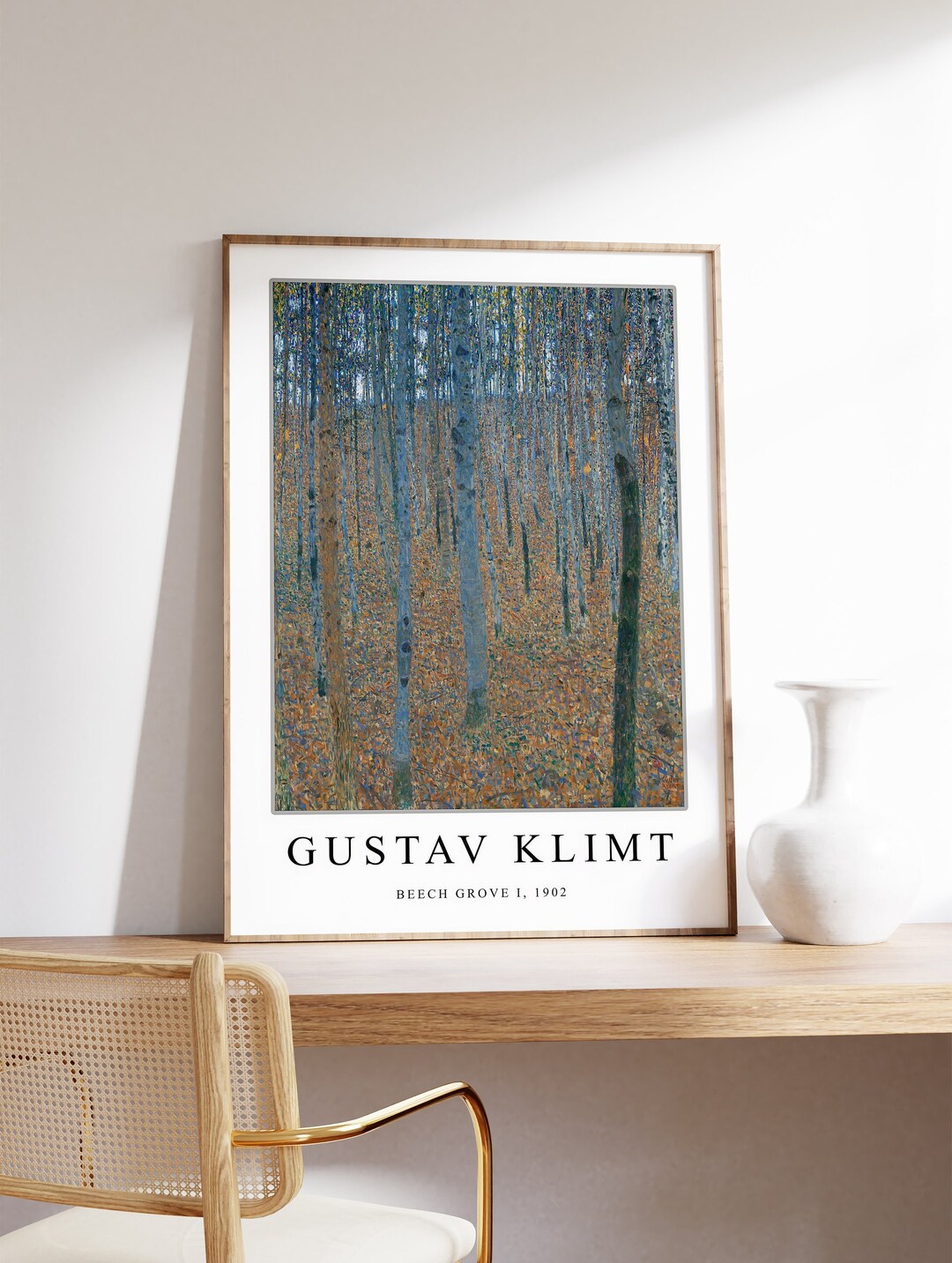 Gustav Klimt Beech Grove I Print, Art Nouveau Floral Wall Decor - Etsy UK