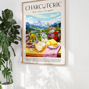 Food Poster, French Cheese Print, Kitchen Decor, Food and Drink Art ...