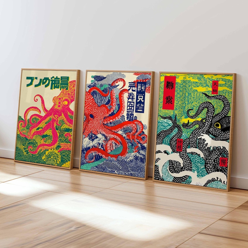 Japanese Retro Canvas - Etsy UK