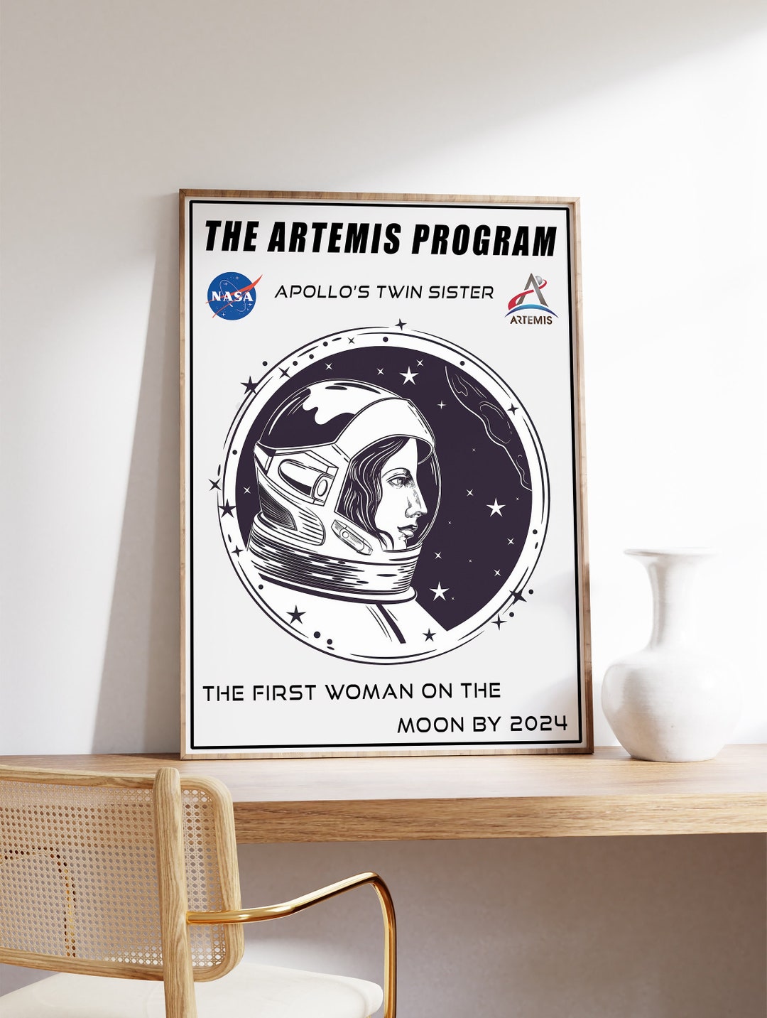 Nasa Space Poster, Artemis Female Astronaut Project, Female Equality ...