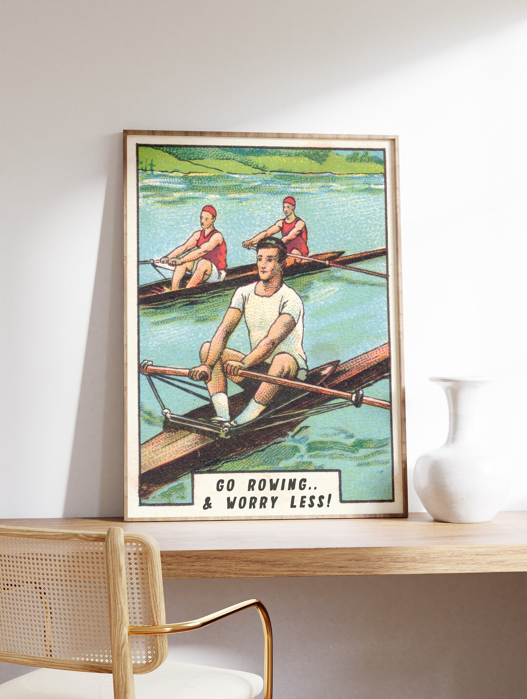Rowing Poster, Rowing Art Print, Sports Art, Sport Print, Outdoor ...