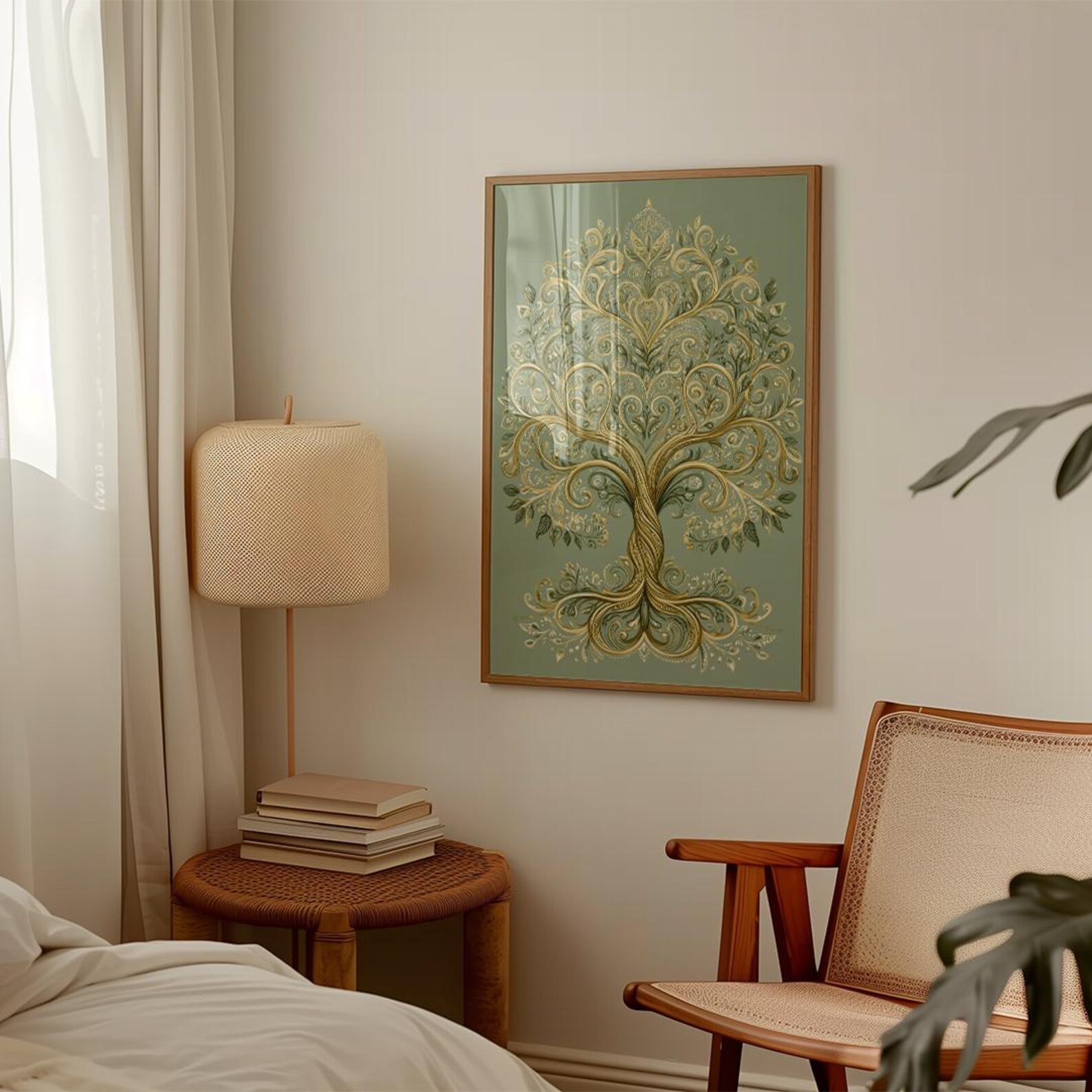 Tree of Life Poster, Modern Minimalist Wall Art Print, Nature Inspired ...