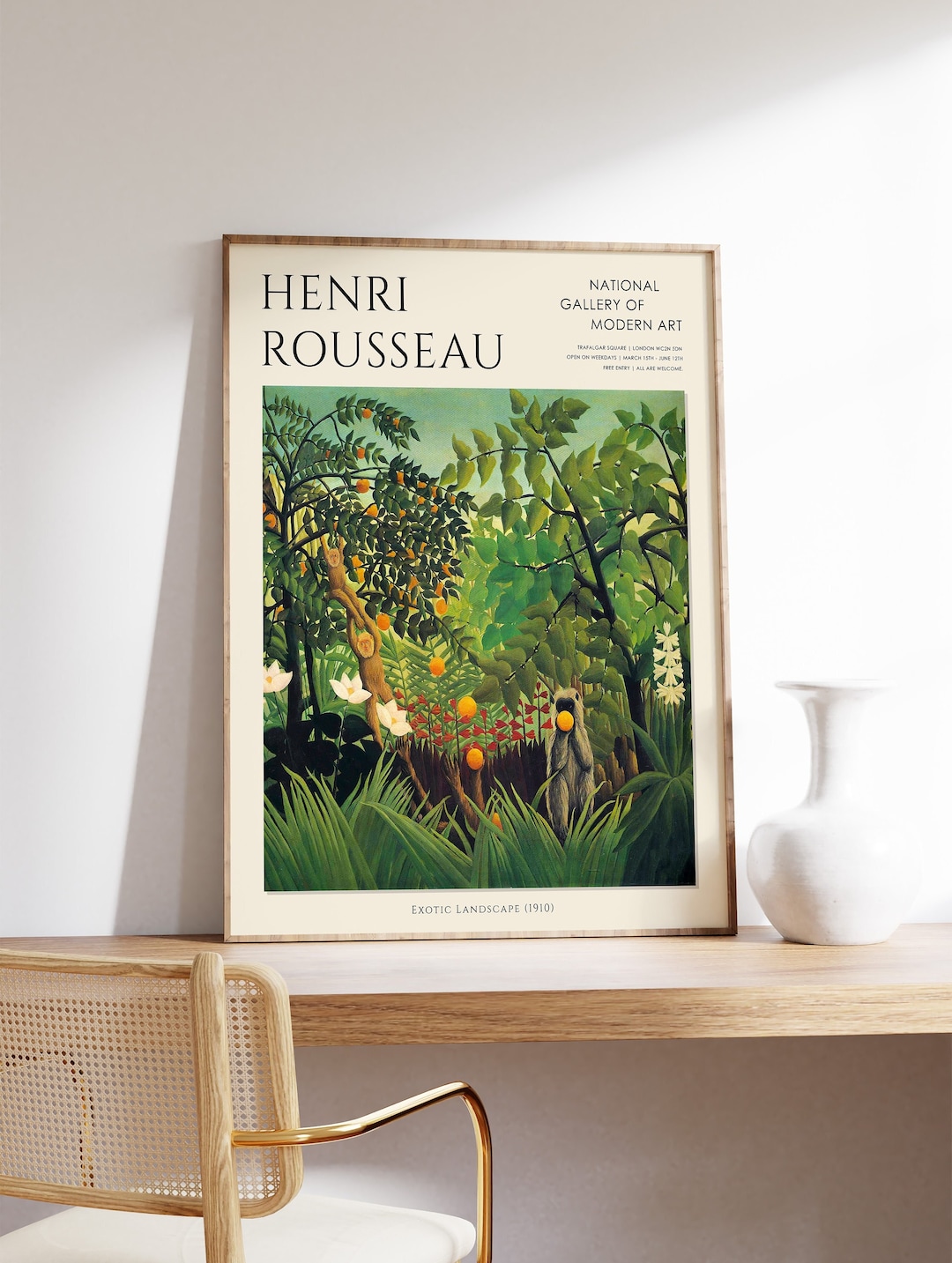 Henri Rousseau Poster, Exotic Landscape, Henri Rousseau Exhibition ...