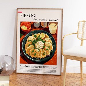 Polish Pierogi Food Poster, Polish Food Print, Eastern European Food ...