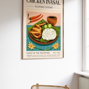 Chicken Insal Filipino Food Poster, Filipino Food Print, Philippines ...