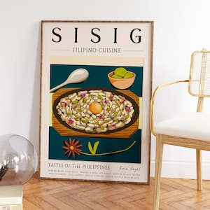 Sisig Filipino Food Poster, Filipino Food Print, Philippines Food ...