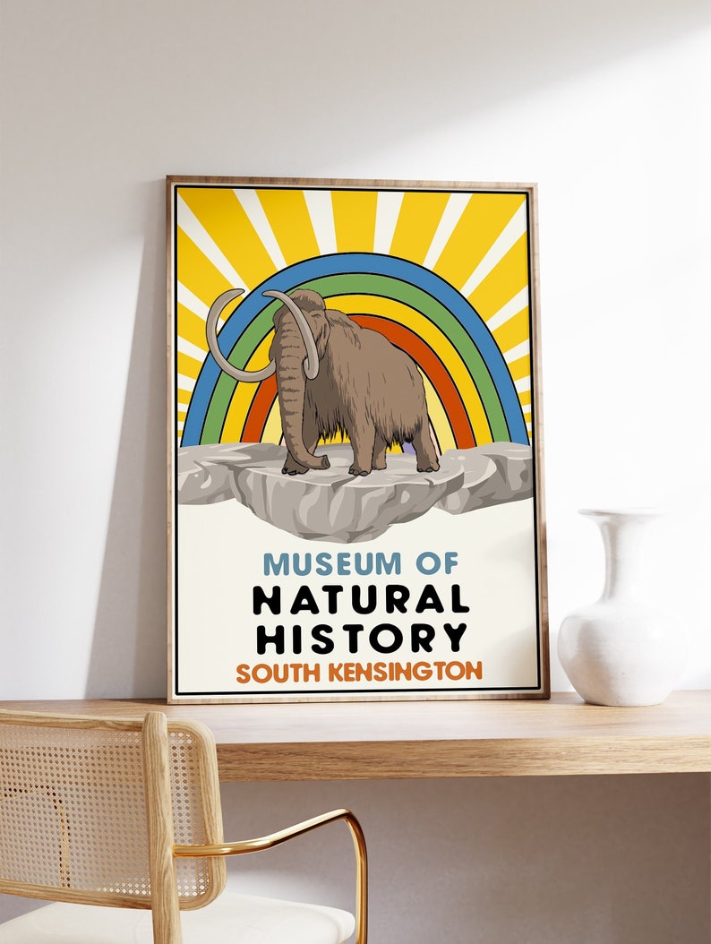 Natural History Museum Poster Print South Kensington London - Etsy UK