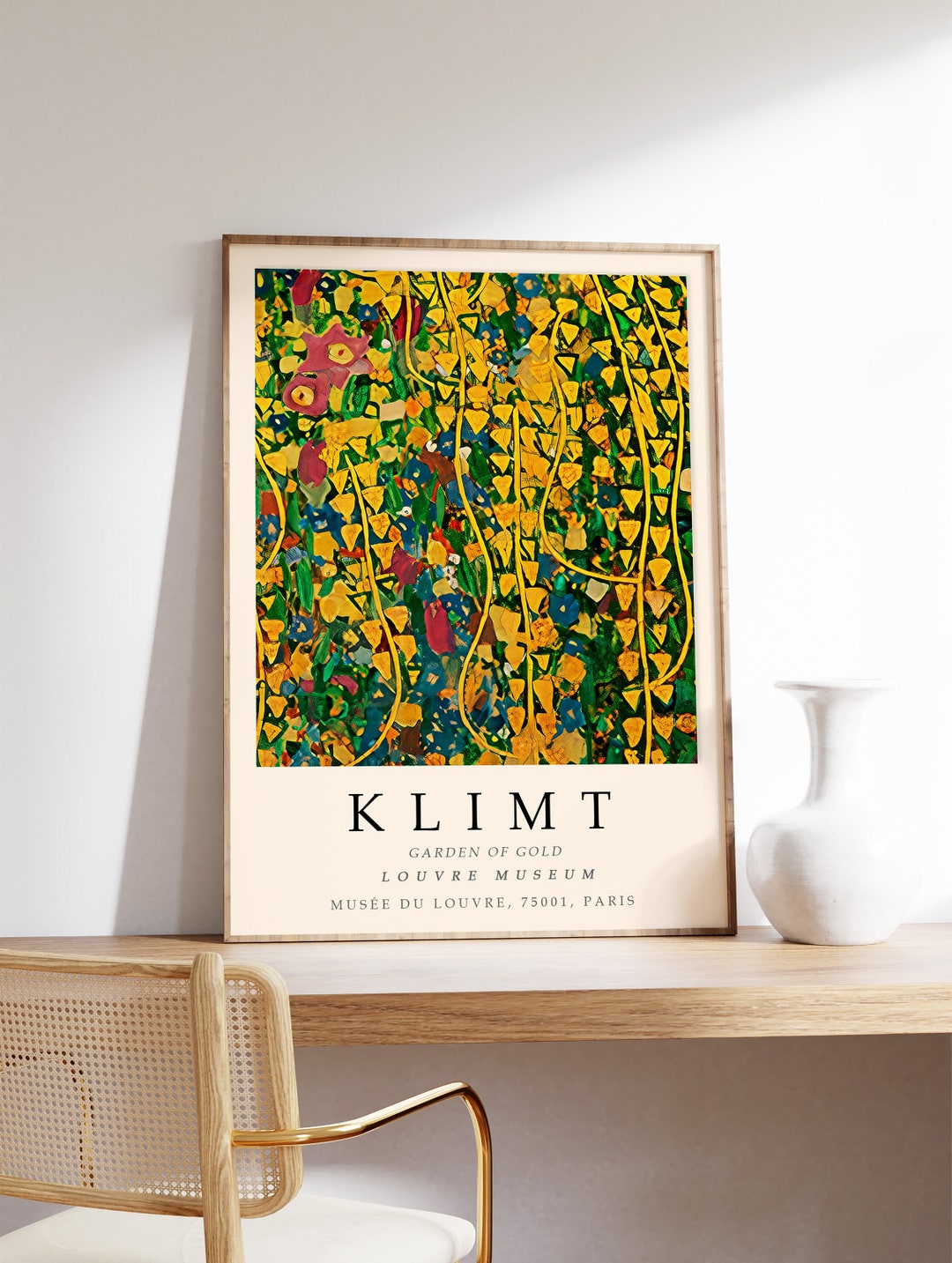 Gustav Klimt Poster, Garden of Gold, Klimt Print, Wall Art Decor ...