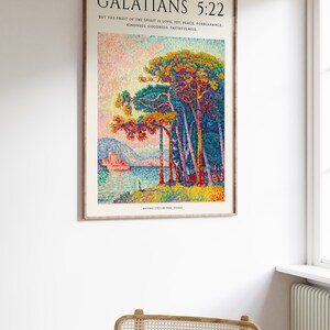 Bible Verse Poster, Bible Art, Paul Signac Art, Pointillism Art ...