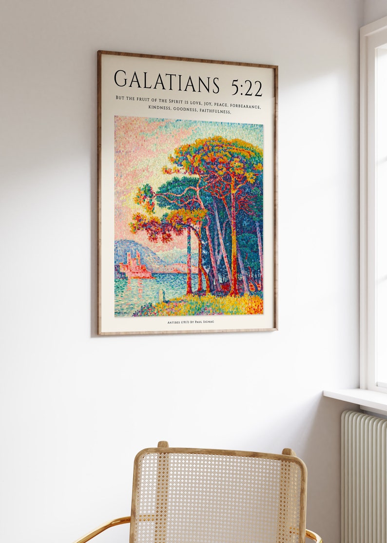 Bible Verse Poster, Bible Art, Paul Signac Art, Pointillism Art ...