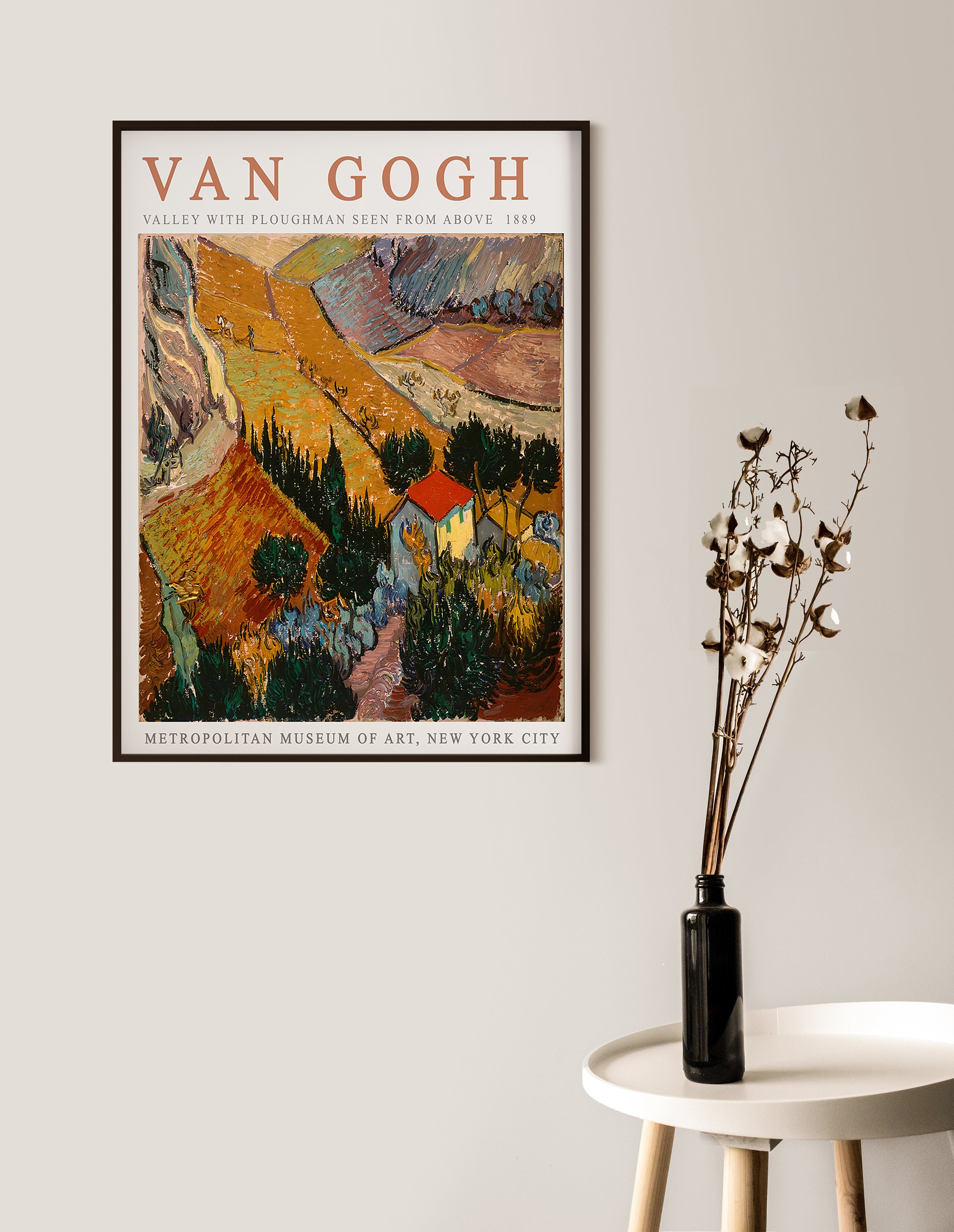 Van Gogh Exhibition Poster Gallery Quality Art Print Valley | Etsy