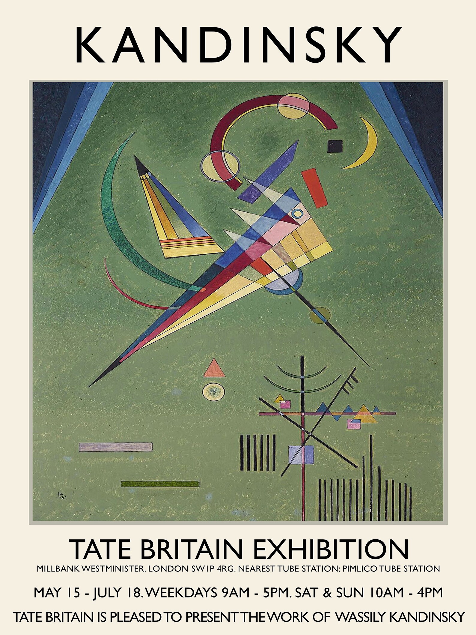 Wassily Kandinsky Exhibition Poster Gallery Quality Print | Etsy