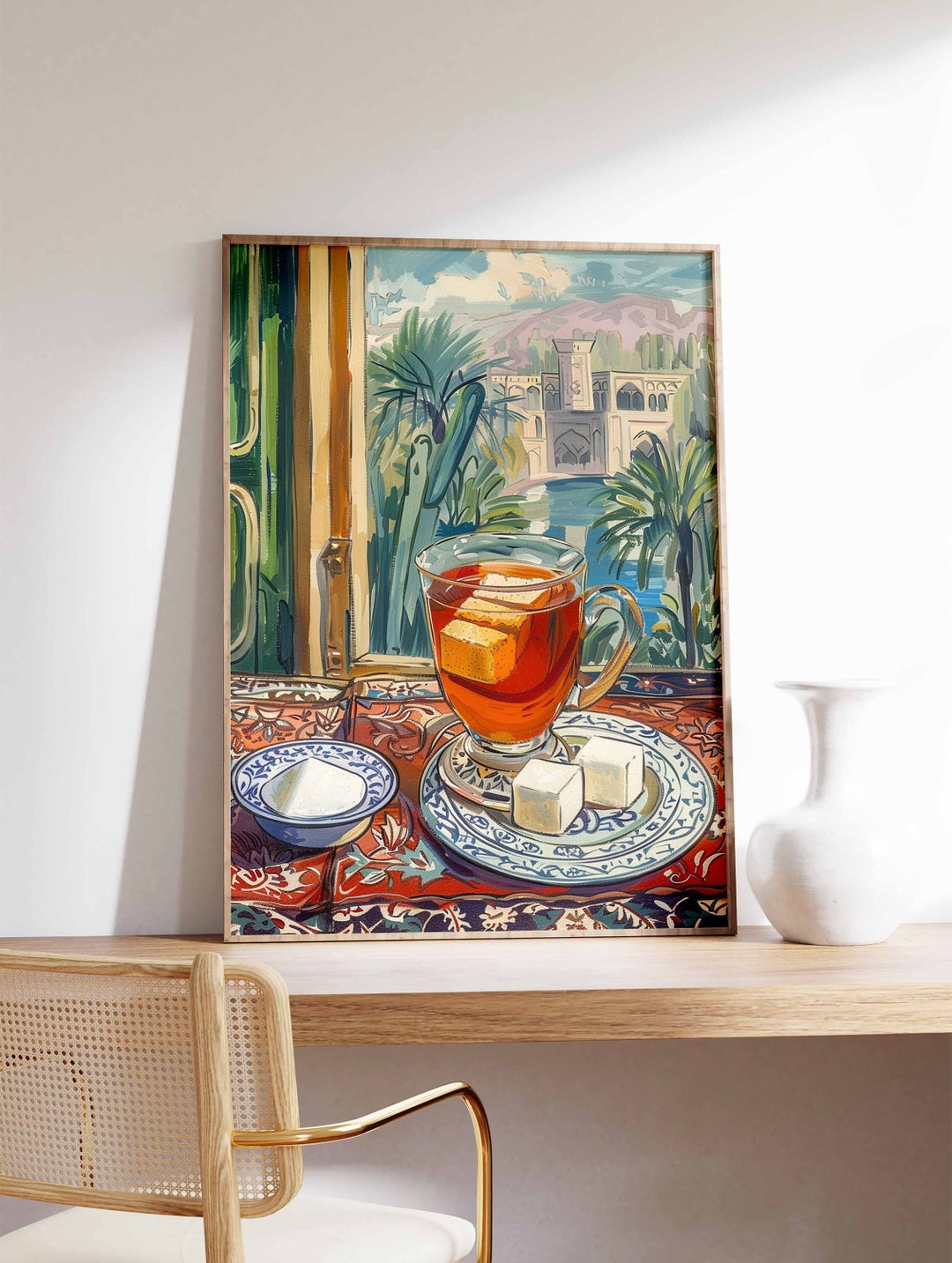 Arabic Coffee Print, Syrian Food and Drink Poster, Afghan Art, Islamic ...