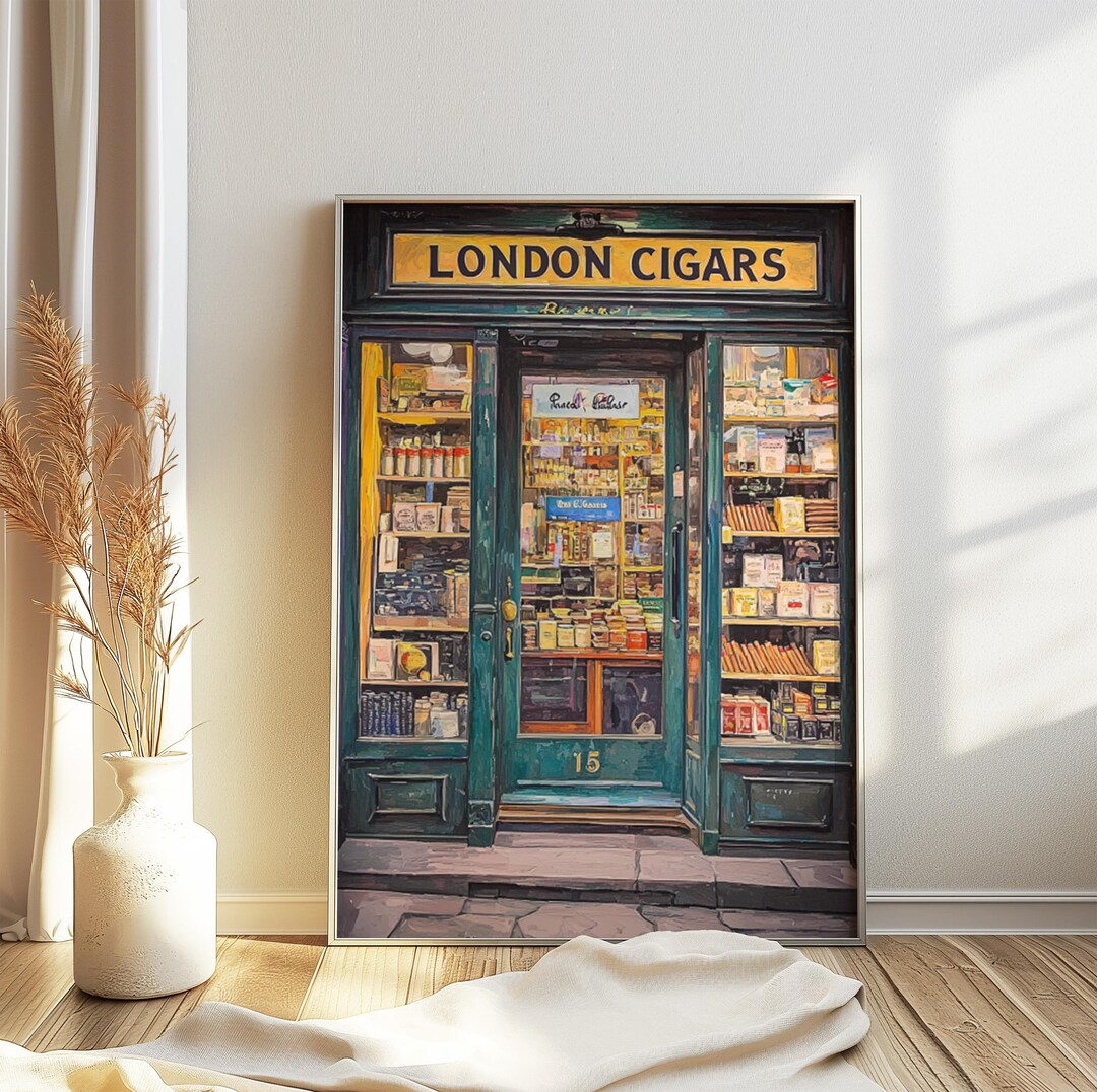 Vintage Cigar Poster, Cigar Shop Print, Cigar Room Art, Retro Decor ...