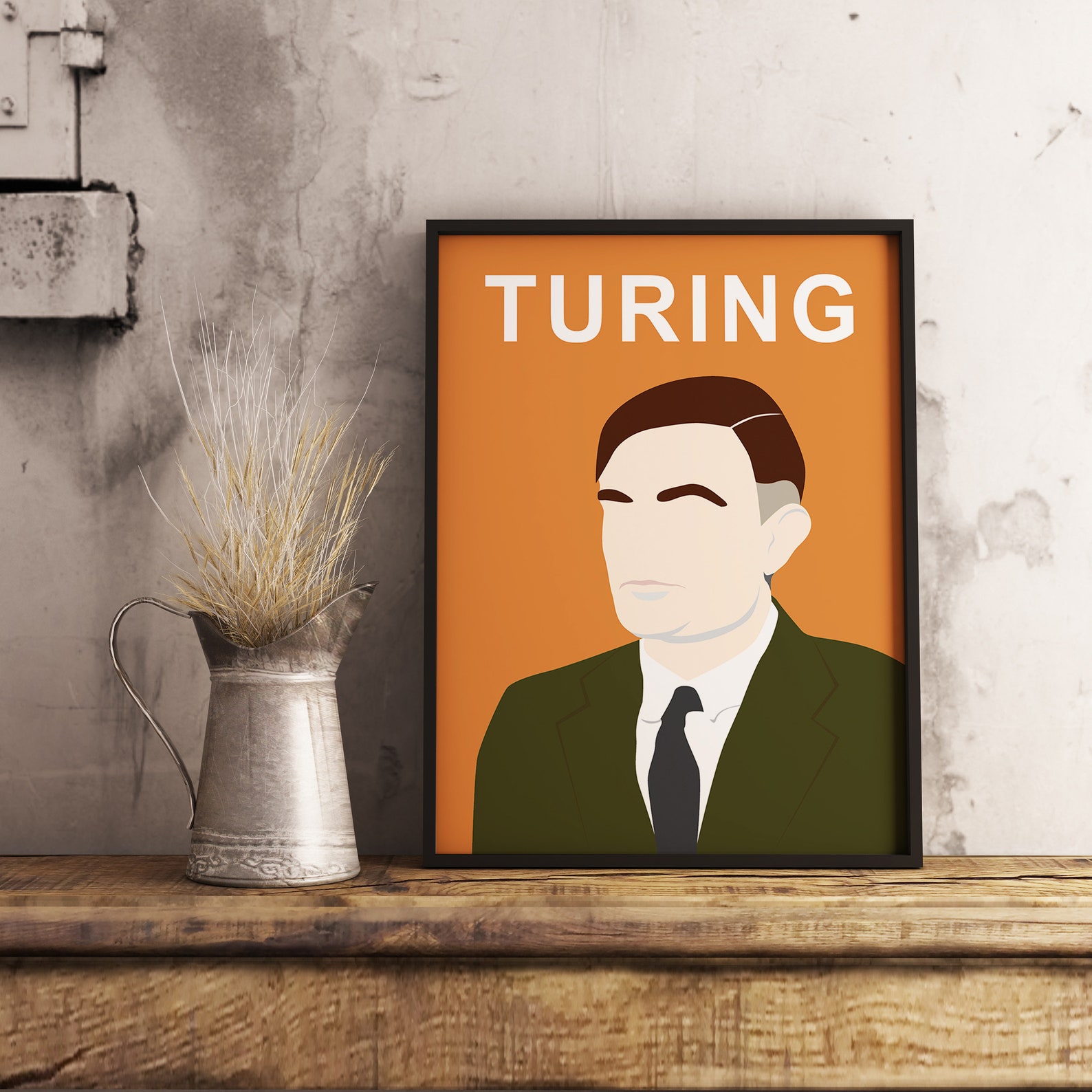 Alan Turing Print Alan Turing Poster LGBT Art WW11 - Etsy UK