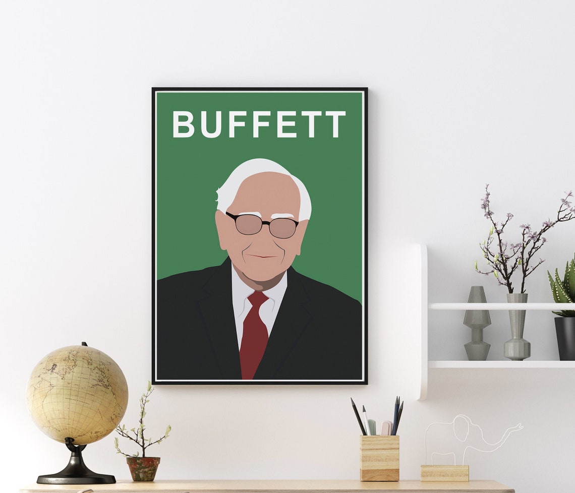 Warren Buffet Print, Warren Buffet Poster, Stock Market Poster ...